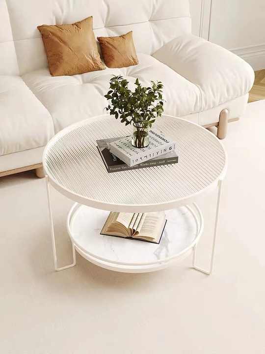 SWT Modern Simple Moru Glass Coffee Table Small Apartment Living Room ...