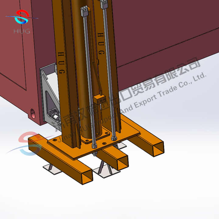 20ft 40ft Shipping Container Cargo Lifting System Telescopic Hydraulic ...