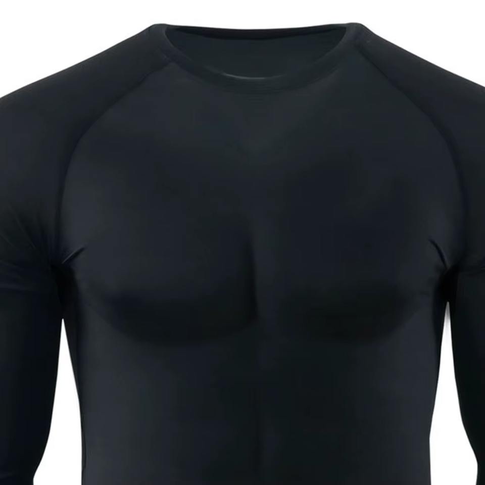 Mens MMA Rash Guard Top Premium Long Sleeve Rash Guard Compression ...
