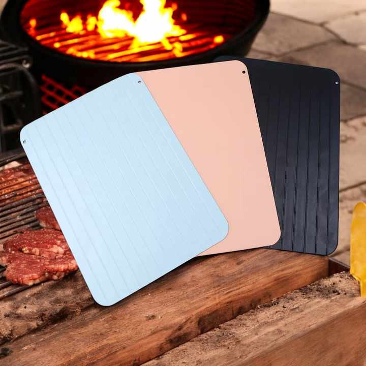 Rapid Thaw Plate for Frozen Meat Conductive Aluminum Defrost Tray BBQ ...