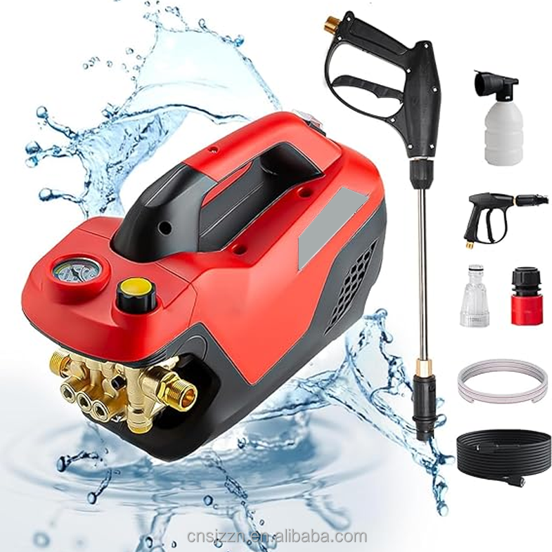Portable Electric Pressure Washer 1800W High Power Car Cleaning Machine ...