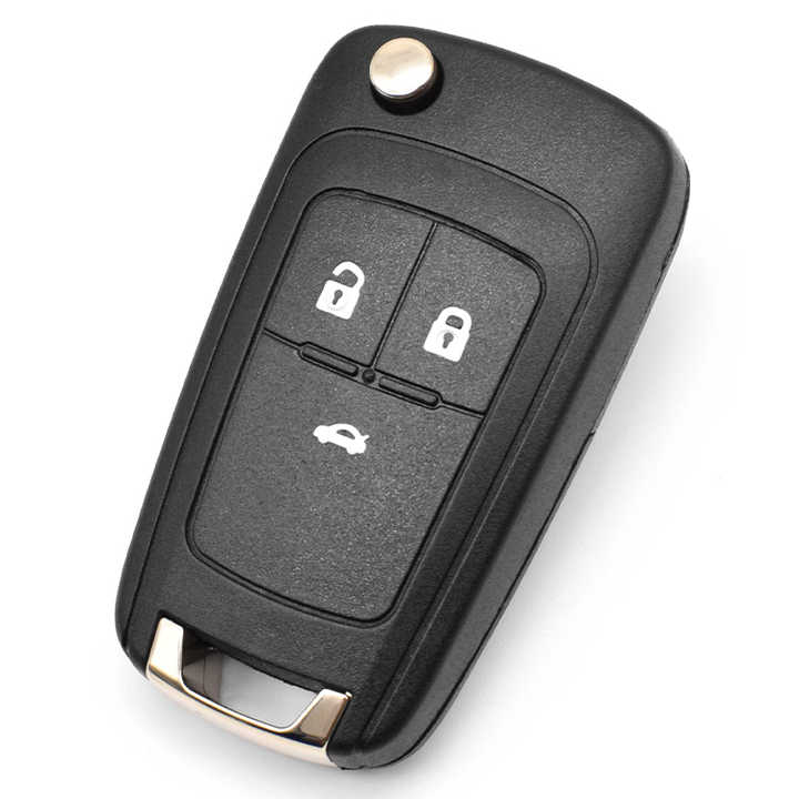 3 Buttons Car Flip Key Shell HU100 Blade for Chevrolet