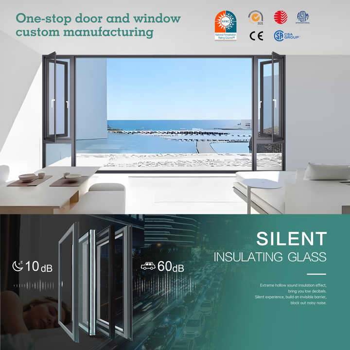SUNGYE Fireproof Blast Resistant Outswing Security Casement Windows for ...