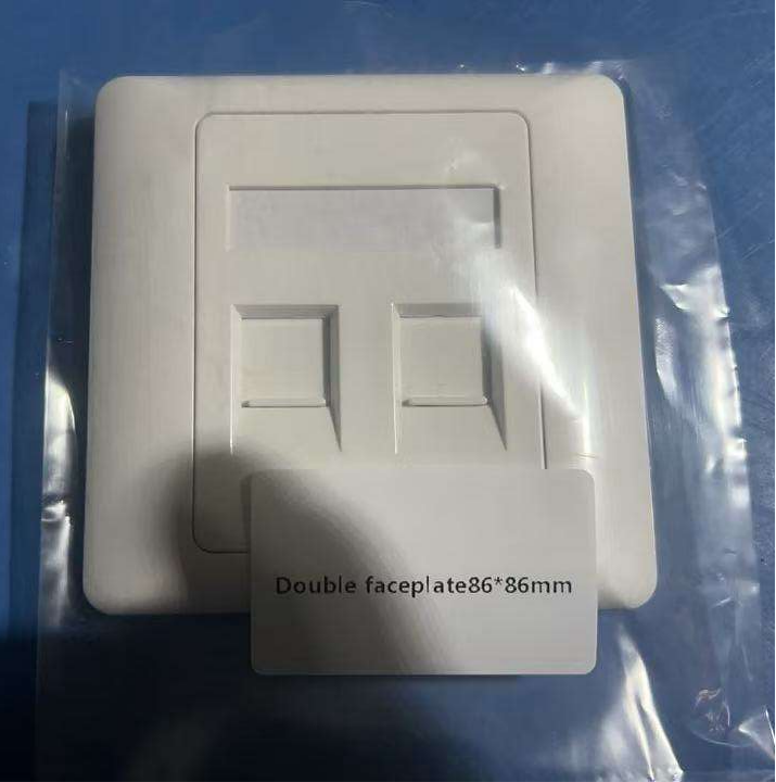 Network RJ45 Port Faceplate Cat5e Cat6 Keystone Jack Modular Socket ...