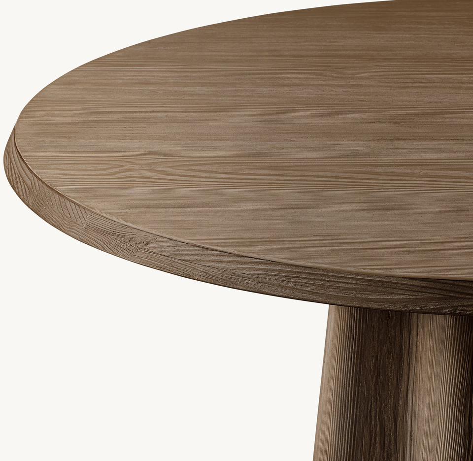 Modern Oval Wooden Dining Table Minimalist Design Stable Base Home ...