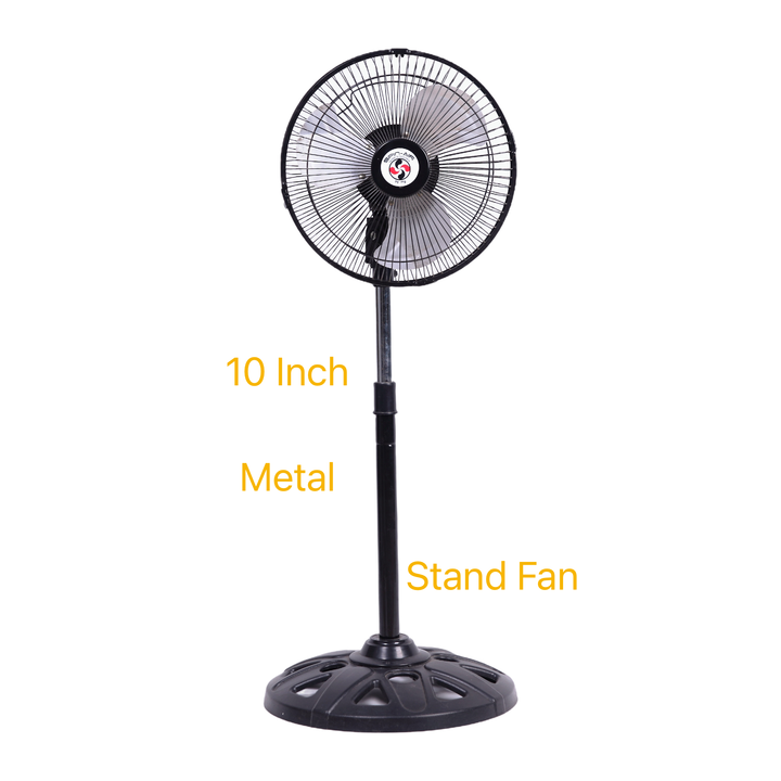 10 Inch Large Air Flow Metal Stand Fan Cooling Fans - Loungyee