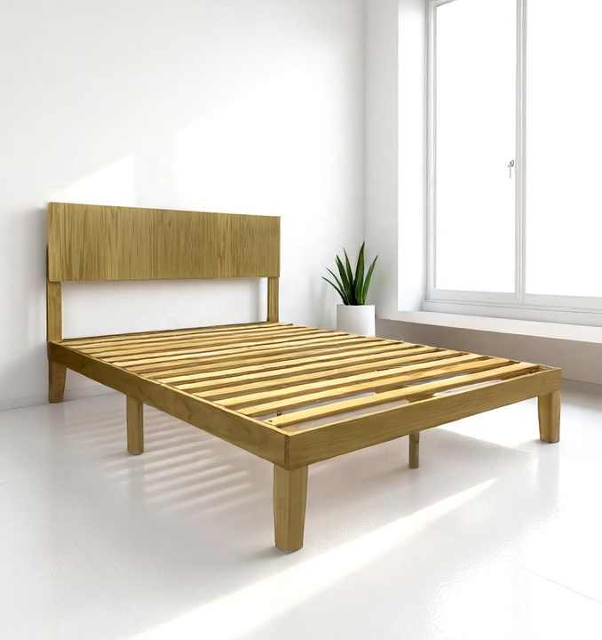Vietnam-made Solid Wood Acacia Bed Frames - Modern Design