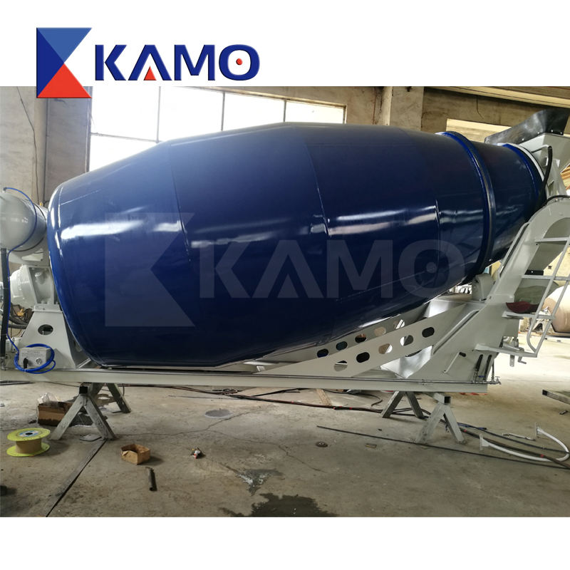 10m3 Hydraulic Concrete Mixing Tank Skid Mounted Drum Converts Flatbed ...