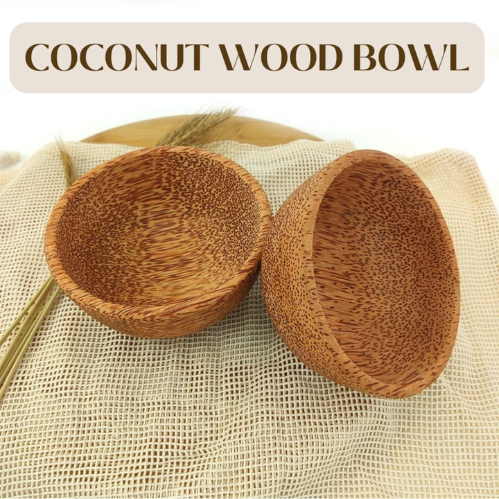 Eco-friendly Coconut Wood Bowls - Perfect for Serving
