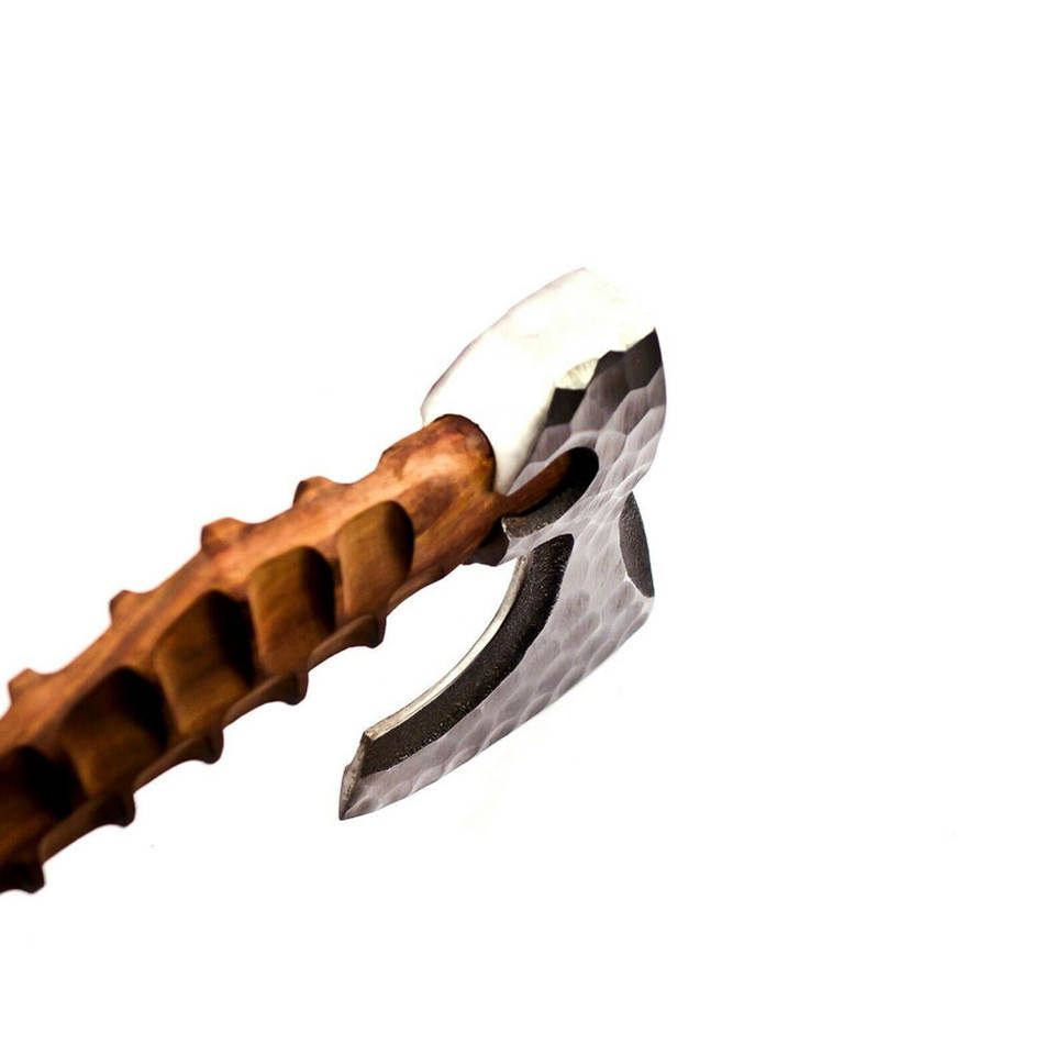 Custom Handmade Stainless Steel Viking Axe Tactical Axe Bearded Axe ...