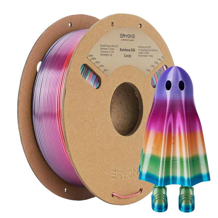 ERYONE Candy Rainbow PLA - Multi-Color Filament for 3D Printing