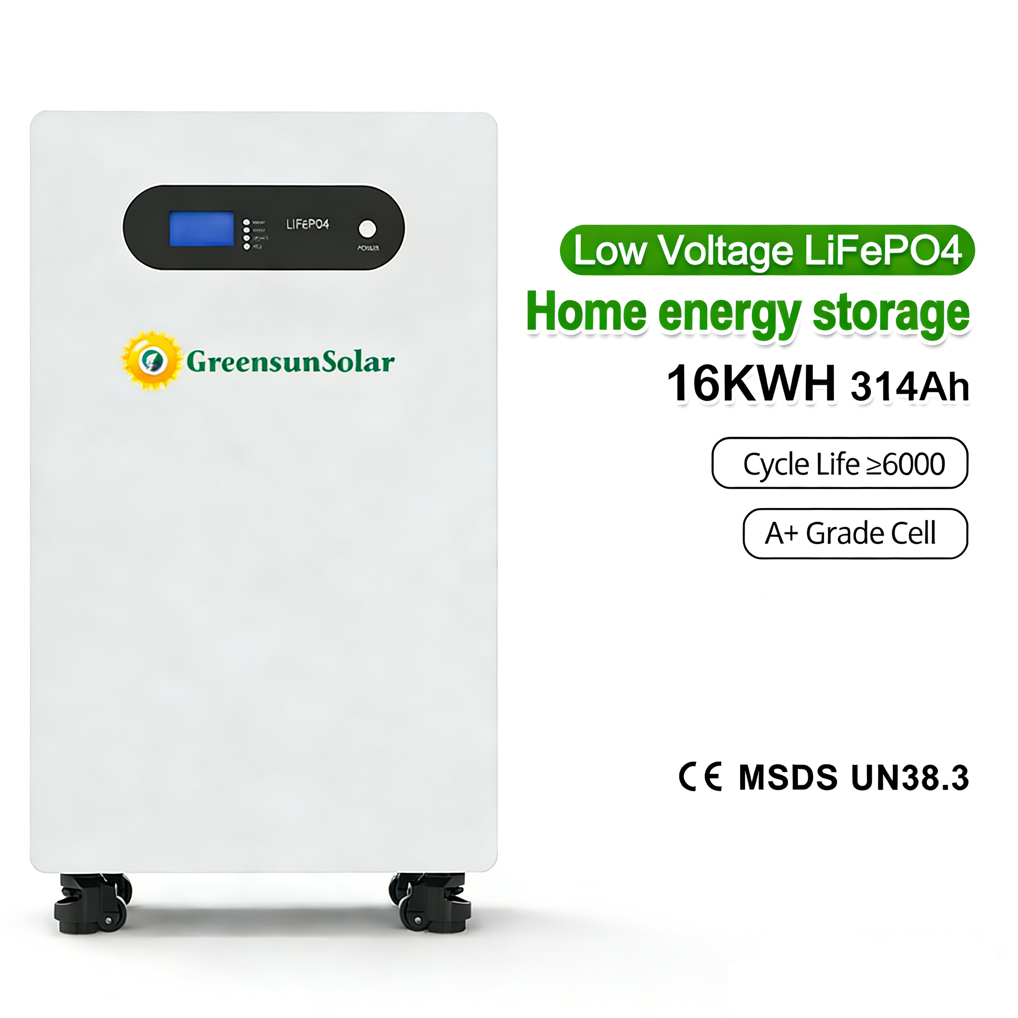 20kw Lithium Battery Storage Cabinet - 10-Year Warranty, IP55 Rated