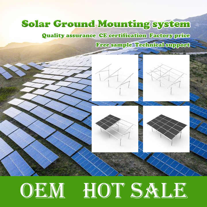 Galvanized Steel Pole Mounting PV Module Pile Ramming Structure