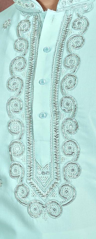 Indian Pakistani Style Mens Kurta High Quality Light Blue BSY Fabric ...