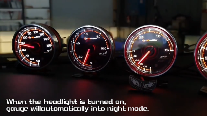 electronic racing gauges Cool Unique LED backlight memory Peak record ...