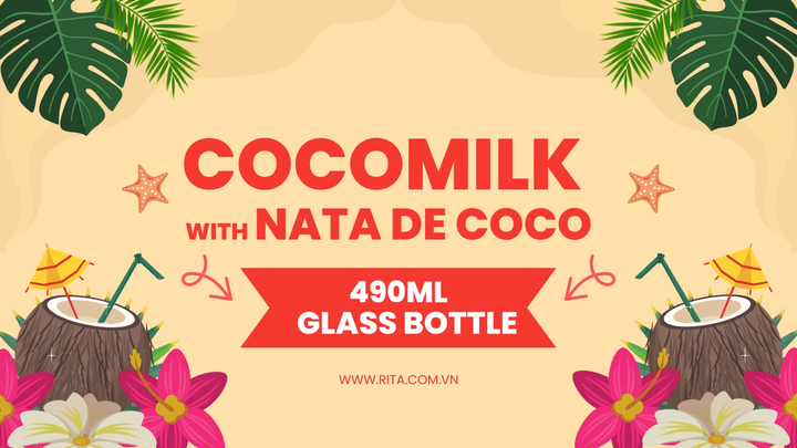 485ml RITA Coconut Milk Drink with Nata De Coco - High Quality