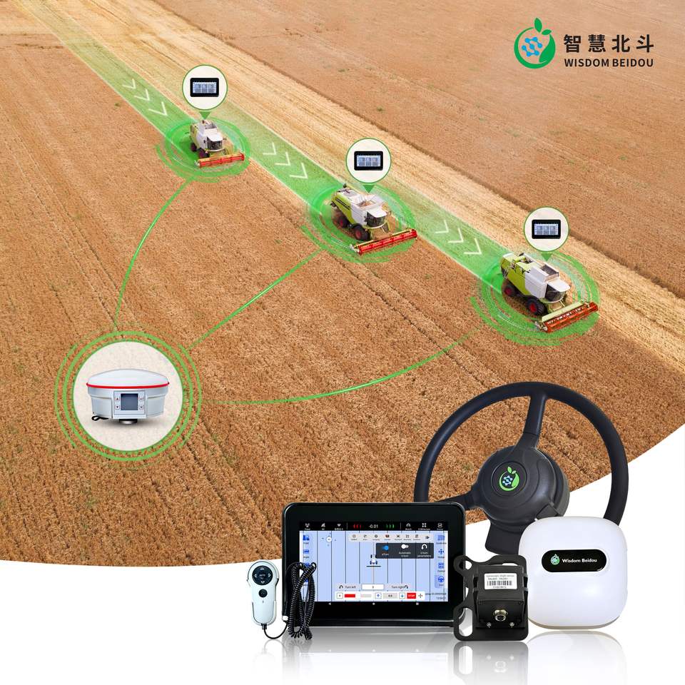 Wisdom Beidou GPS RTK Channels Auto Steering System for Agriculture