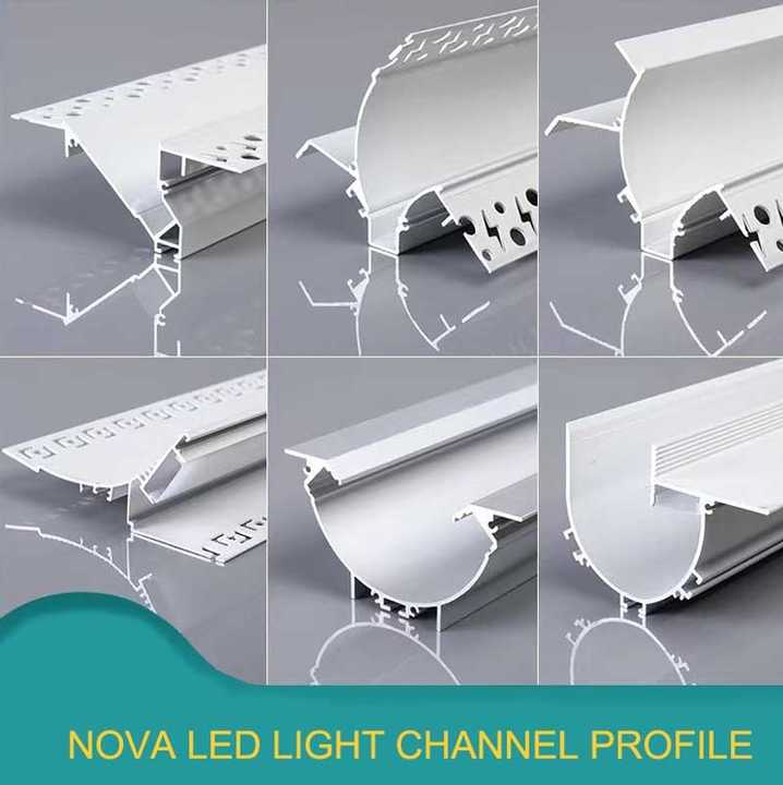 Trimless Indoor Ceiling Cove Lighting LED Aluminum Profile