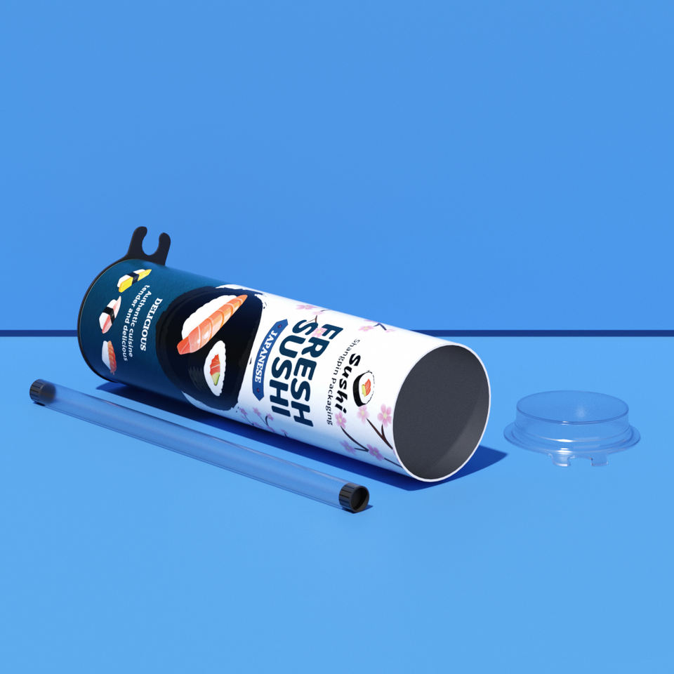 Custom Push Pop Sushi Packaging - Eco-Friendly & Recyclable