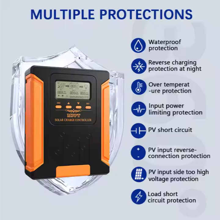 Y&H 100A MPPT Solar Panel Charge Controller 12V 24V 36V 48V MAX 160V PV ...