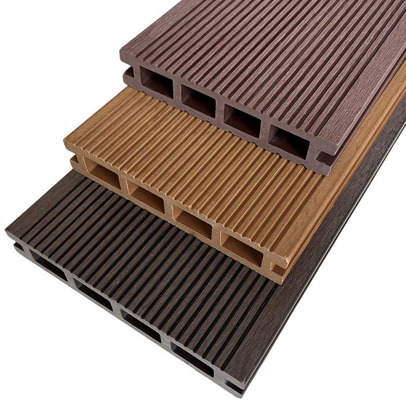 140*25mm Hollow Composite Decking Board Waterproof Outdoor WPC Flooring ...