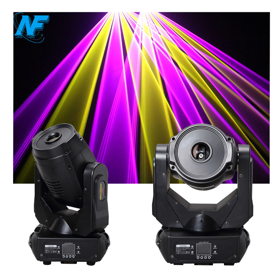 FY1-03 3W & 4W Full Color RGB LED Laser Moving Head Light DMX512 ...