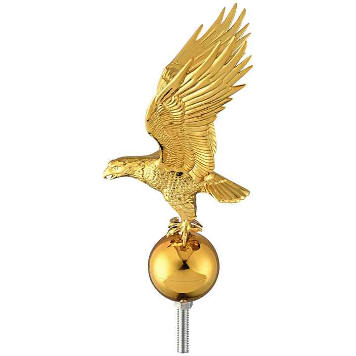 Eagle Topper Gold Finial Ornament 14\" Flagpole for 20/25/30Ft ...