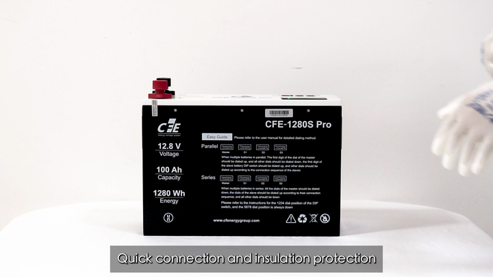 CFE-1280S Pro 12V 100Ah Deep Cycle Solar Battery Lead Acid Replacement ...