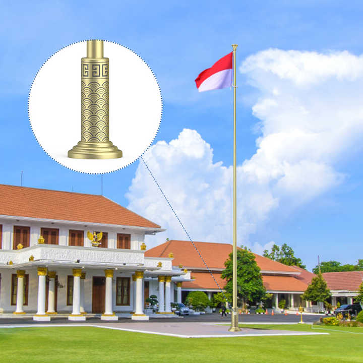 Motorized 20Ft 30Ft 40Ft 6m-50m Stainless Steel Electric Flagpole ...