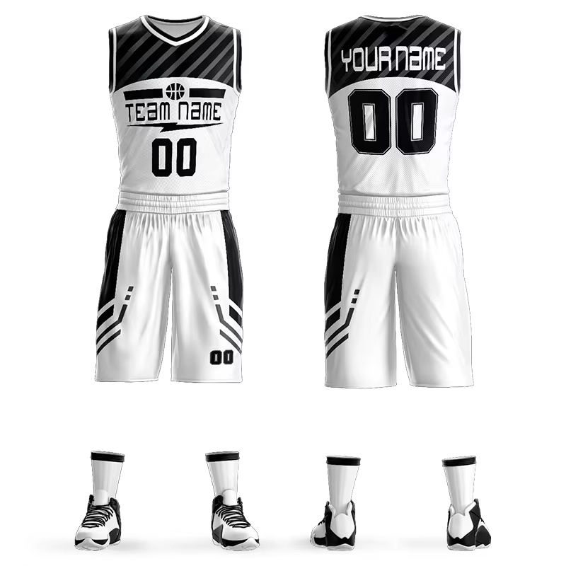Full Sublimation Digital Print Basketball Uniform Sets Classic Old ...