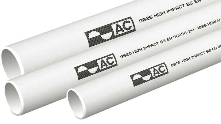 RIGID CONDUIT PIPE WITH PVC MATERIAL - BS EN 61386 STANDARD