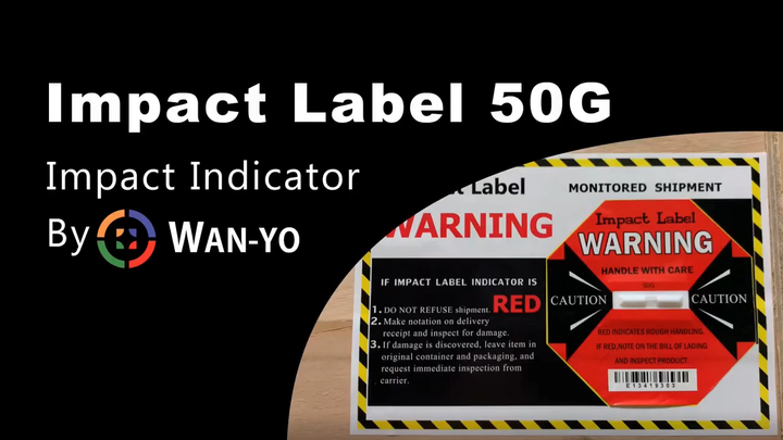Gforce Indicator Shipping Labels Impact Label For Shock Monitor By Wan ...