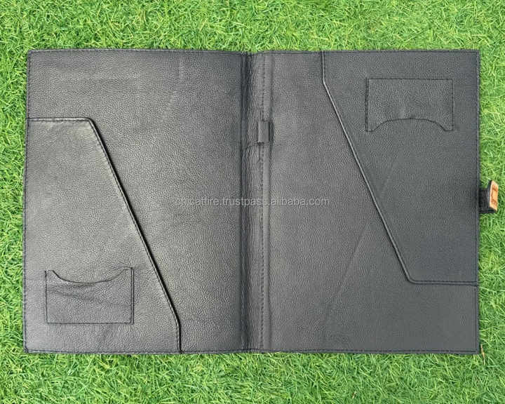 High Quality Custom A4 Hand Tooled Leather Business Documents Organizer ...