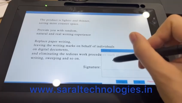 EMR Digital Signature Pad - 5 Inch Tablet for Banking
