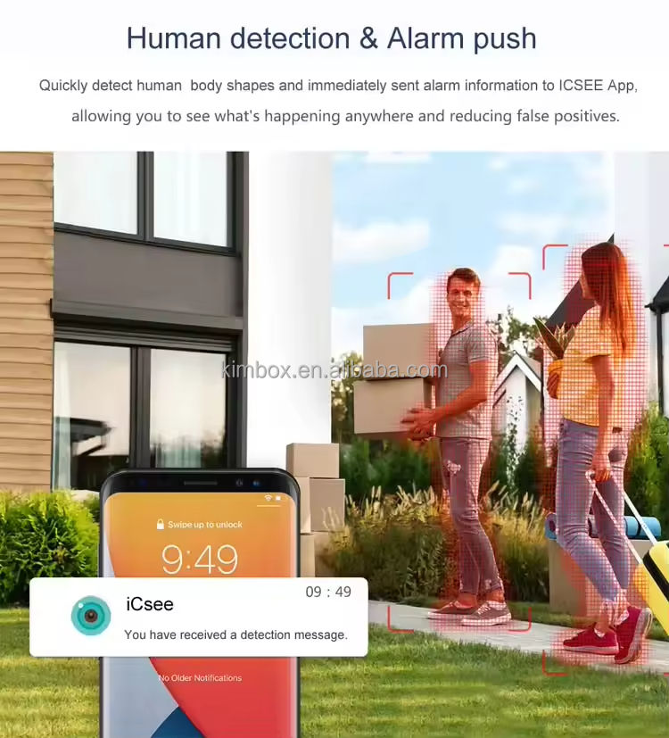 6MP Dual Lens 50X Zoom Outdoor PTZ WiFi CCTV Camera AI Human Tracking ...
