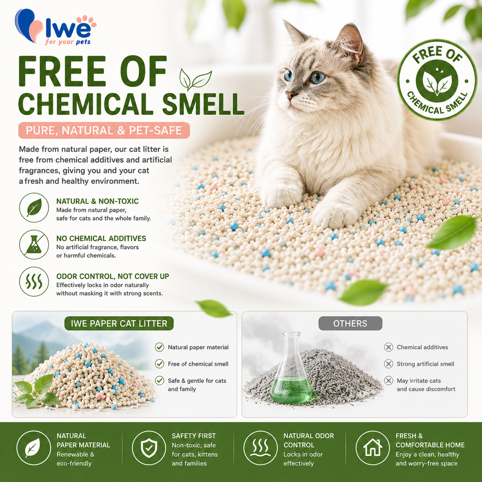 Compressed Pellet PET Bedding Paper Cat Litter Easy Clean No Tray ...
