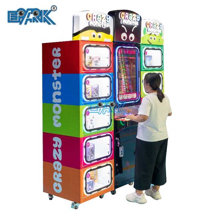 Colorful Crazy Monster Arcade Prize Coin Operated Vending Machine Fun ...