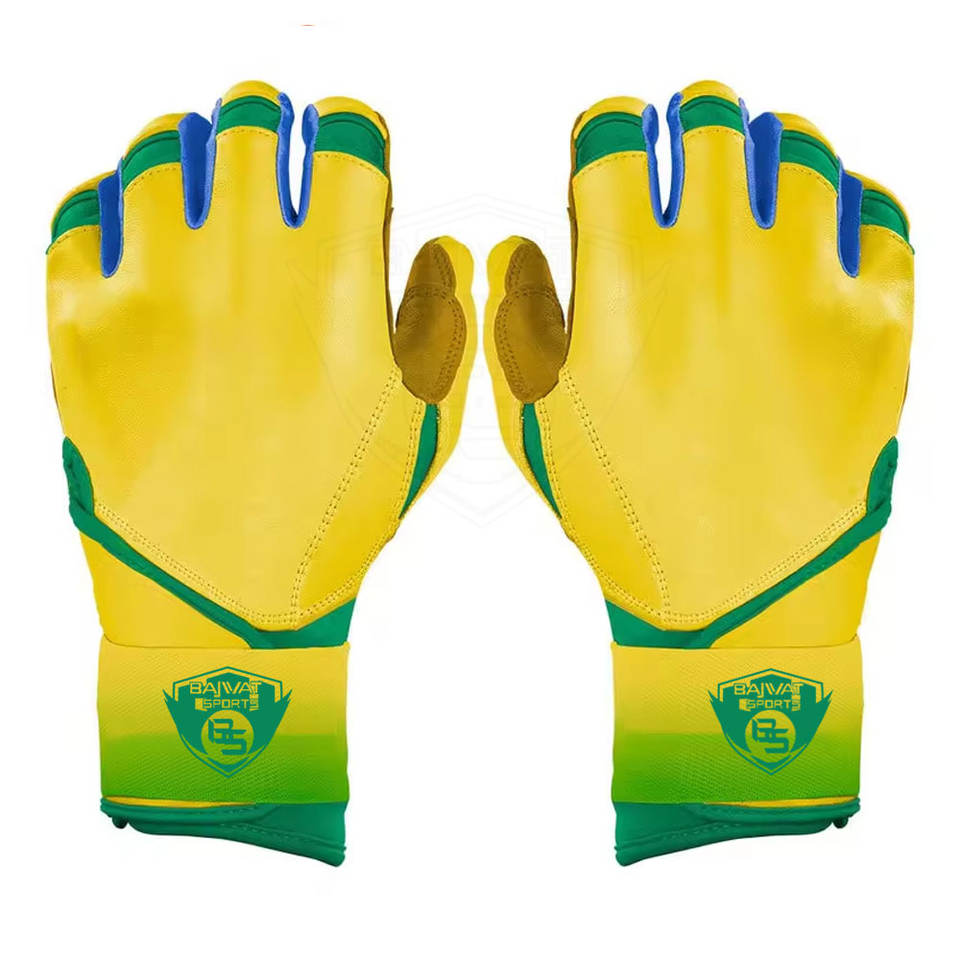 Bajwat Sports Leather Made Full Cuff Batting Gloves Durable Material ...