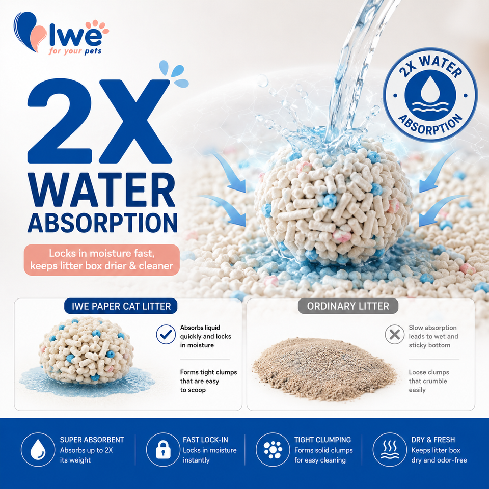 Compressed Pellet PET Bedding Paper Cat Litter Easy Clean No Tray ...