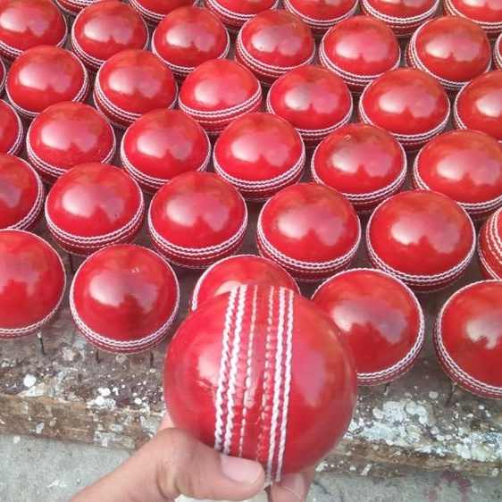 Athletic Cricket Balls - High Quality Leather 4pcs Hand Stitch