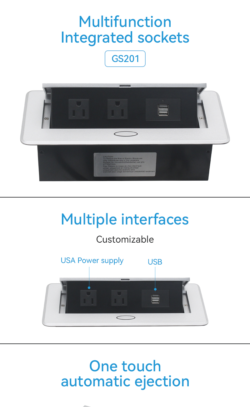 Factory Hot Pop Up Socket Tabletop Socket Box Table Embedded Socket ...