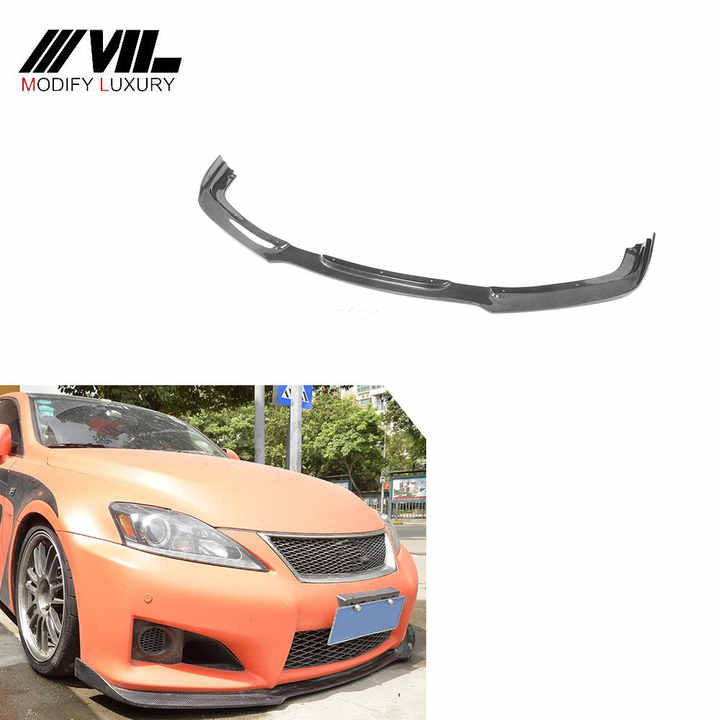 Carbon Fiber Front Chin Lip Spoiler for Lexus IS F Sport Sedan 4-door