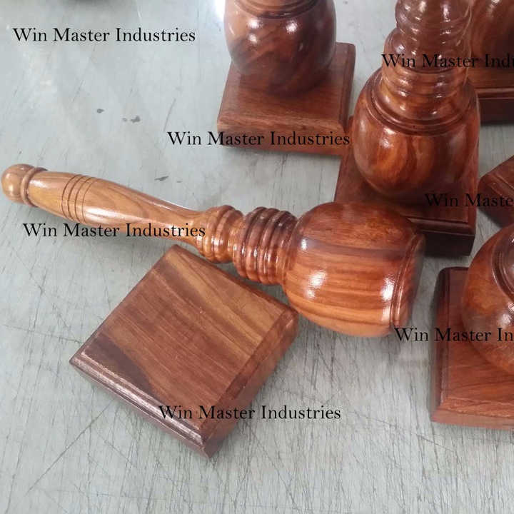 Masonic Regalia Wooden Upright Gavels with Squire and Compass