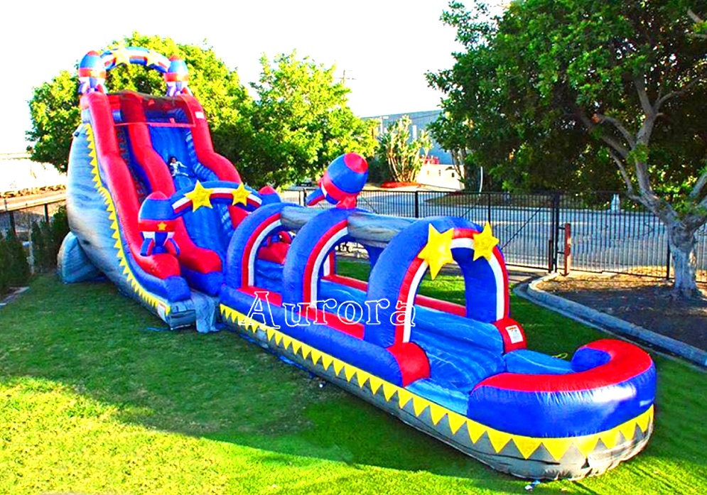 New Design Inflatable Slides China Double Lanes Dry Inflatable Bouncer ...