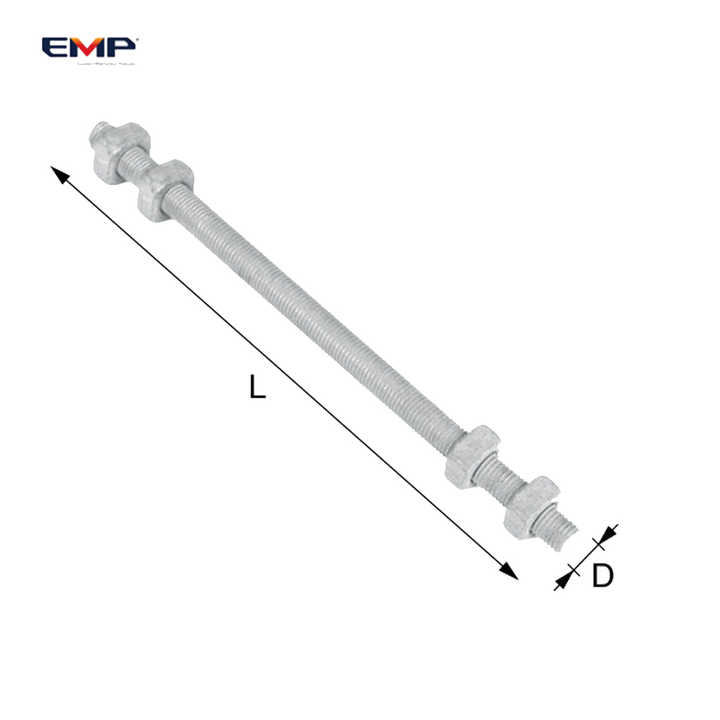 Double Arming Bolt With 4 Nuts| Alibaba.com