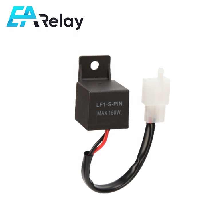2PIN Sealing Relay LED Light Control Turn Signal Motorcycle Flasher ...