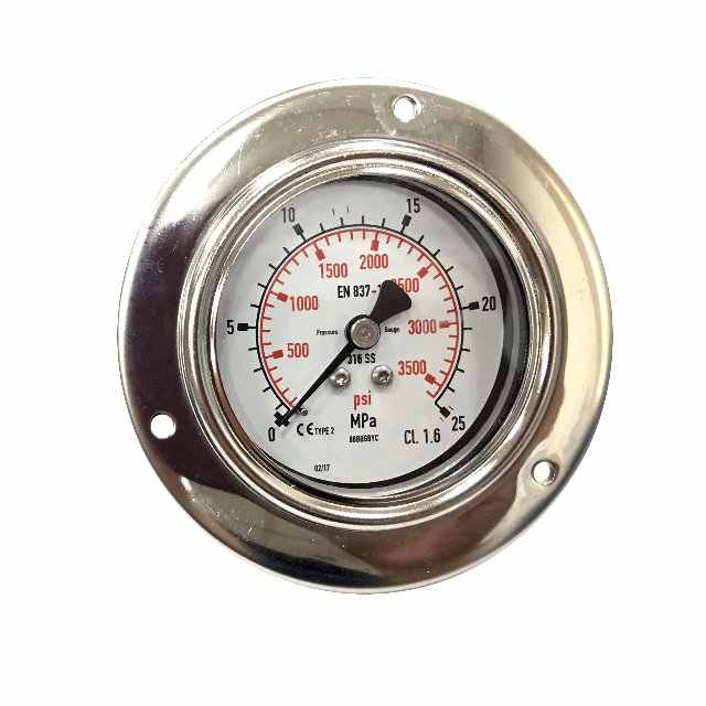 Stainless Steel En 837-1 Pressure Gauge - Precision & Durability