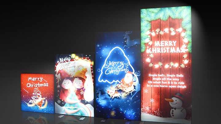Wall Mounted Animation Led Aluminium Profile Advertising Light Box ...