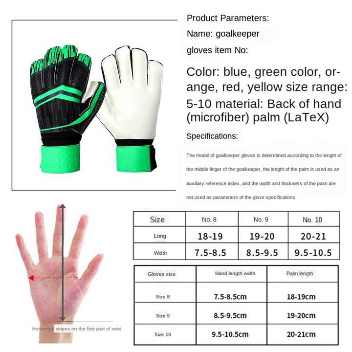 New Professional Goalkeeper Gloves with Finger Protector