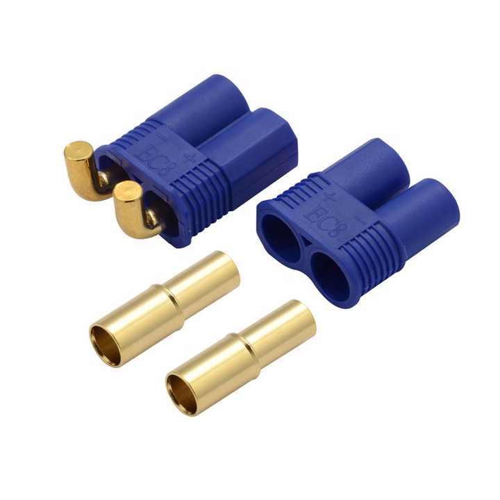 High current power connector EC8 male female right angle PCB mount for ...